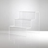China Acrylic 3 Step Riser Display Stand Jewelry Gifts Showcase Clear Plexiglass Risers for sale