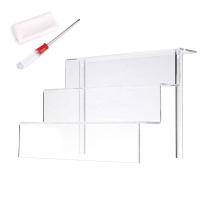 China Acrylic 3 Step Riser Display Stand Jewelry Gifts Showcase Clear Plexiglass Risers for sale