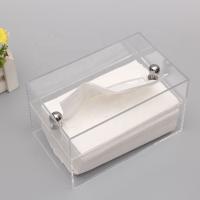 China acrylic cover box Colorful Tissue Colored Napkin Organizer for sale