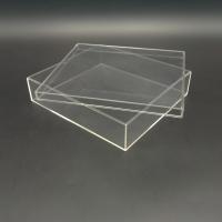 China Case Acrylic Box Cards Deluxe Transparent Wedding Card With Cover Lucite Gift Money Box for sale