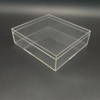 China Case Acrylic Box Cards Deluxe Transparent Wedding Card With Cover Lucite Gift Money Box for sale