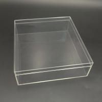 China Case Acrylic Box Cards Deluxe Transparent Wedding Card With Cover Lucite Gift Money Box for sale