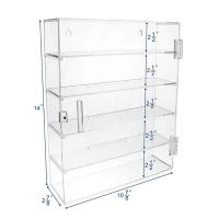 China Plexiglass Acrylic Showcase Display Case Box Display Lucite Bread Food Cabinet for sale
