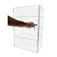 China Plexiglass Acrylic Showcase Display Case Box Display Lucite Bread Food Cabinet for sale