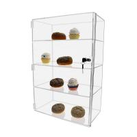 China Plexiglass Acrylic Showcase Display Case Box Display Lucite Bread Food Cabinet for sale