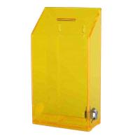 China Transparent Clear Plexiglass Donation Box With Lock And Key Floor Stand Charity Ballot Collection for sale