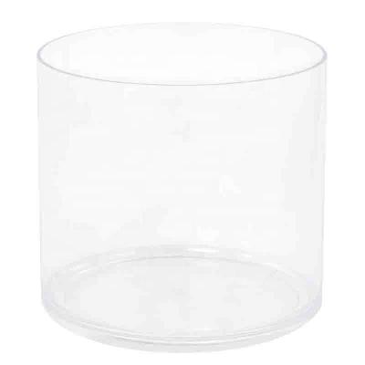 China Round Vase Acrylic Box Transparent Color Round  5.5 Inch for sale