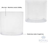 China Round Vase Acrylic Box Transparent Color Round  5.5 Inch for sale