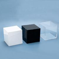 China Small Square Acrylic Box Containers Display Clear  3-100MM Thickness for sale