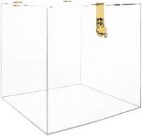 China Large Clear Donation Box With Lock Wedding Wishing Well Ballot Acrylic Box 12 Inch for sale