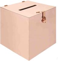 China Large Clear Donation Box With Lock Wedding Wishing Well Ballot Acrylic Box 12 Inch for sale