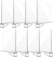 China Acrylic Closet Wardrobe Acrylic Closet Shelf Dividers Bookcase Baffle Home Use 8.07x11.8