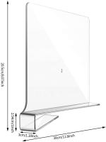 China Acrylic Closet Wardrobe Acrylic Closet Shelf Dividers Bookcase Baffle Home Use 8.07x11.8