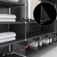 China Acrylic Closet Wardrobe Acrylic Closet Shelf Dividers Bookcase Baffle Home Use 8.07x11.8