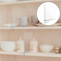 China Acrylic Closet Wardrobe Acrylic Closet Shelf Dividers Bookcase Baffle Home Use 8.07x11.8