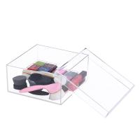 China Clear Acrylic Square Boxes With Lid Cube Small Candy Favor Transparent Plastic Box 8.1x7.8