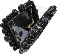 China Transparent Shoulder Acrylic Bag Beaded Graceful Satchel Marble Wedding Party for sale
