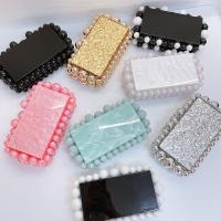 China Perspex White Acrylic Clutch Bag For Women Lucite Clutch Purse Crystal Ladies for sale