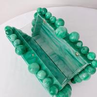 China Perspex White Acrylic Clutch Bag For Women Lucite Clutch Purse Crystal Ladies for sale