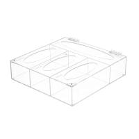 China classified acrylic storage case independent space acrylic organizer cling film ziplock bag acrylic storage box for sale