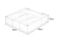 China classified acrylic storage case independent space acrylic organizer cling film ziplock bag acrylic storage box for sale