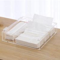 China classified acrylic storage case independent space acrylic organizer cling film ziplock bag acrylic storage box for sale