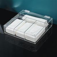 China classified acrylic storage case independent space acrylic organizer cling film ziplock bag acrylic storage box for sale