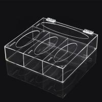 China classified acrylic storage case independent space acrylic organizer cling film ziplock bag acrylic storage box for sale