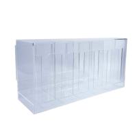 China Custom 6-Slot Acrylic Display Rack Pokemon TCG Booster Pack Dispenser for sale
