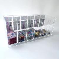 China Custom 6-Slot Acrylic Display Rack Pokemon TCG Booster Pack Dispenser for sale