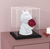 China Clear Countertop Box Cube Organizer Stand Acrylic Display Case for sale