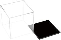 China Clear Countertop Box Cube Organizer Stand Acrylic Display Case for sale