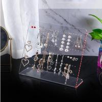 China Clear Acrylic Jewelry Display Holder Stand Earring Jewelry Necklace Display Stands for sale