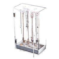 China Clear Acrylic Jewelry Display Holder Stand Earring Jewelry Necklace Display Stands for sale