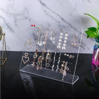 China Clear Acrylic Jewelry Display Holder Stand Earring Jewelry Necklace Display Stands for sale