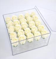 China Wholesale 2021 New 25pcs Valentine Gift Eternal Forever Flower Acrylic Jewelry Boxes Long lasting Preserved Roses for sale