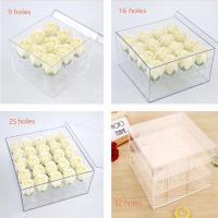 China Wholesale 2021 New 25pcs Valentine Gift Eternal Forever Flower Acrylic Jewelry Boxes Long lasting Preserved Roses for sale