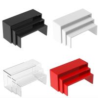 China Acrylic Cake Stand Riser Set U-Type Display Frame Candy Dessert Table Decorations for sale