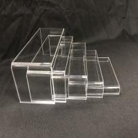 China Mini Acrylic Pop Display Riser Shelf Perspex Window Shop Plinth Floor Small Commercial for sale