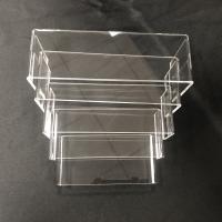 China Mini Acrylic Pop Display Riser Shelf Perspex Window Shop Plinth Floor Small Commercial for sale