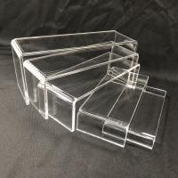China Mini Acrylic Pop Display Riser Shelf Perspex Window Shop Plinth Floor Small Commercial for sale