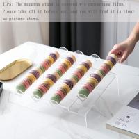 China Acrylic Macarons Display Storage Box Desserts Display Tray Cupcake Cake Stand Showcase for sale