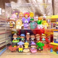 China 3 Tiered 2 Tier Acrylic Display Stand Case Box Assemble Countertop With Door And Shelf for sale