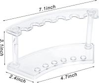 China Thick and sturdy transparent acrylic cosmetic pen display stand (6 slots) for sale
