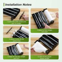 China 4 In 1 Plastic Acrylic Wrap Dispenser Plastic Slide Cutter Foil Home Display Stand for sale