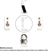 China Acrylic Display Rack for Earphone Headphone Game Headset Headphone Holder with Cable Organizer for sale
