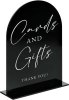 China Desk Sign Menu Acrylic Holder Wedding Luxury Modern Wedding Decor Display Stand Arch Frosted for sale