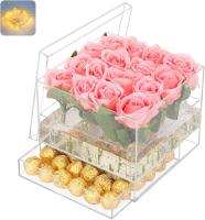 China High quality PMMA acrylic / lucite wedding gift box for sale