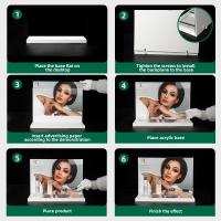 China Acrylic Display Skincare Stand Perfume Displays Countertop Cosmetic Storage Display Box for sale