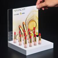 China Acrylic Lipstick Display Stand For Shop Holder Cosmetic Storage Display Box Cosmetics Pos Display for sale